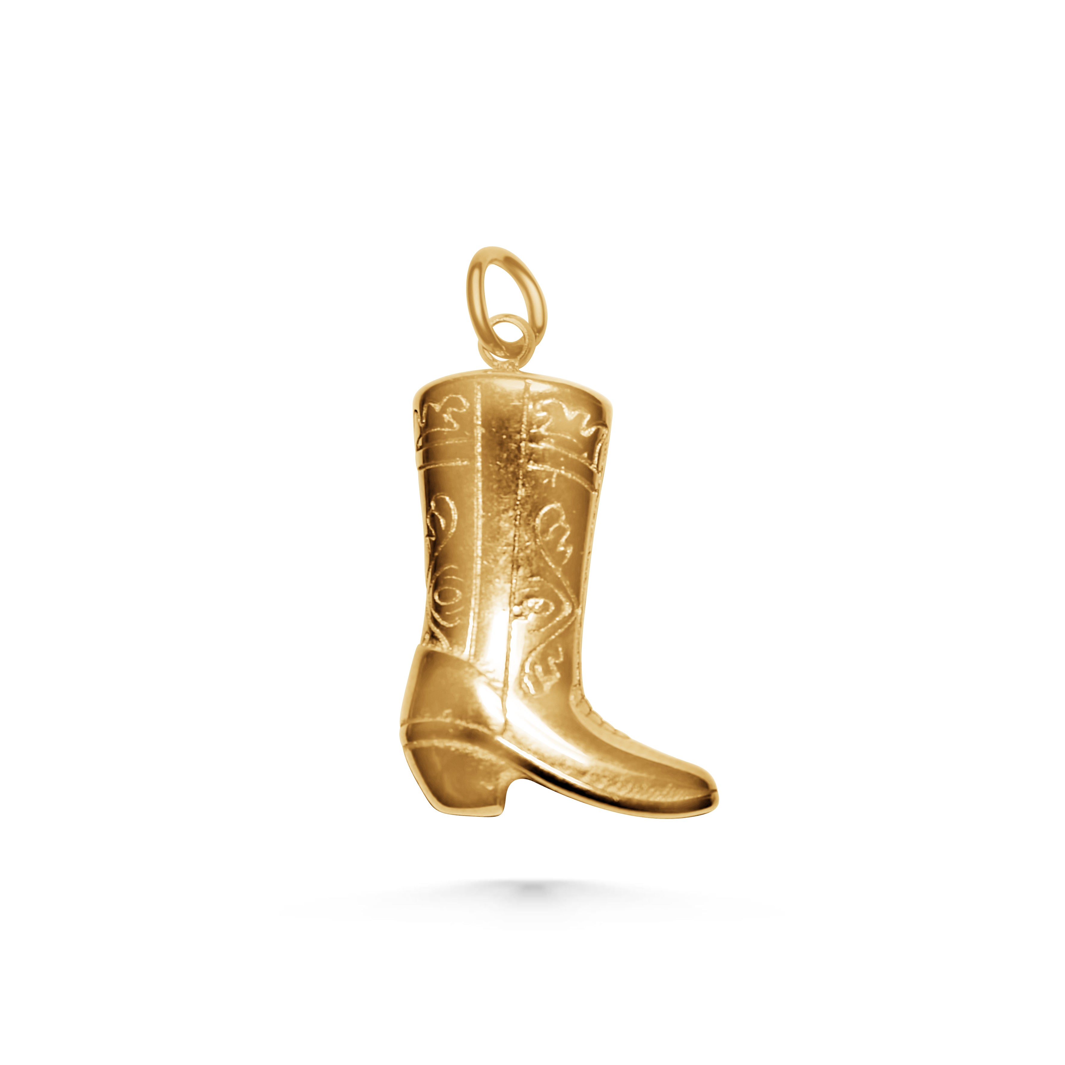 Engraved Cowgirl Boot Charm – Sunday Jewels