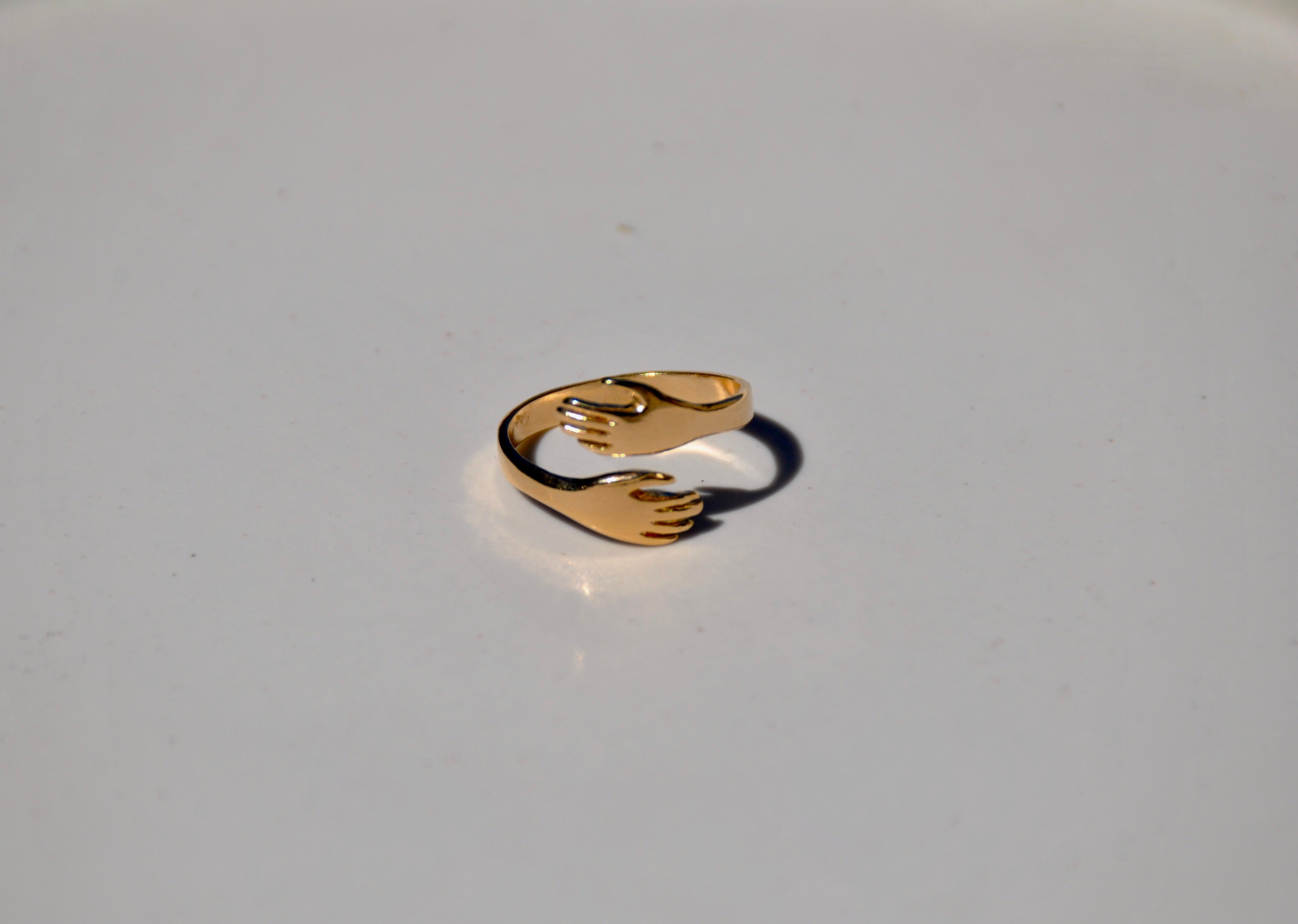 Hand Hugger Ring - Adjustable Gold Filled or Rhodium hand hugging ring ...